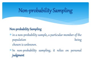 Unit 6 sampling techniques | PPT