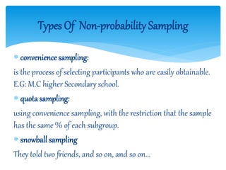 Unit 6 sampling techniques | PPTX