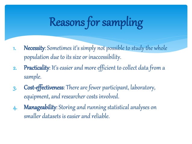 Unit 6 sampling techniques | PPT