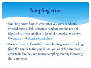 Unit 6 sampling techniques | PPT