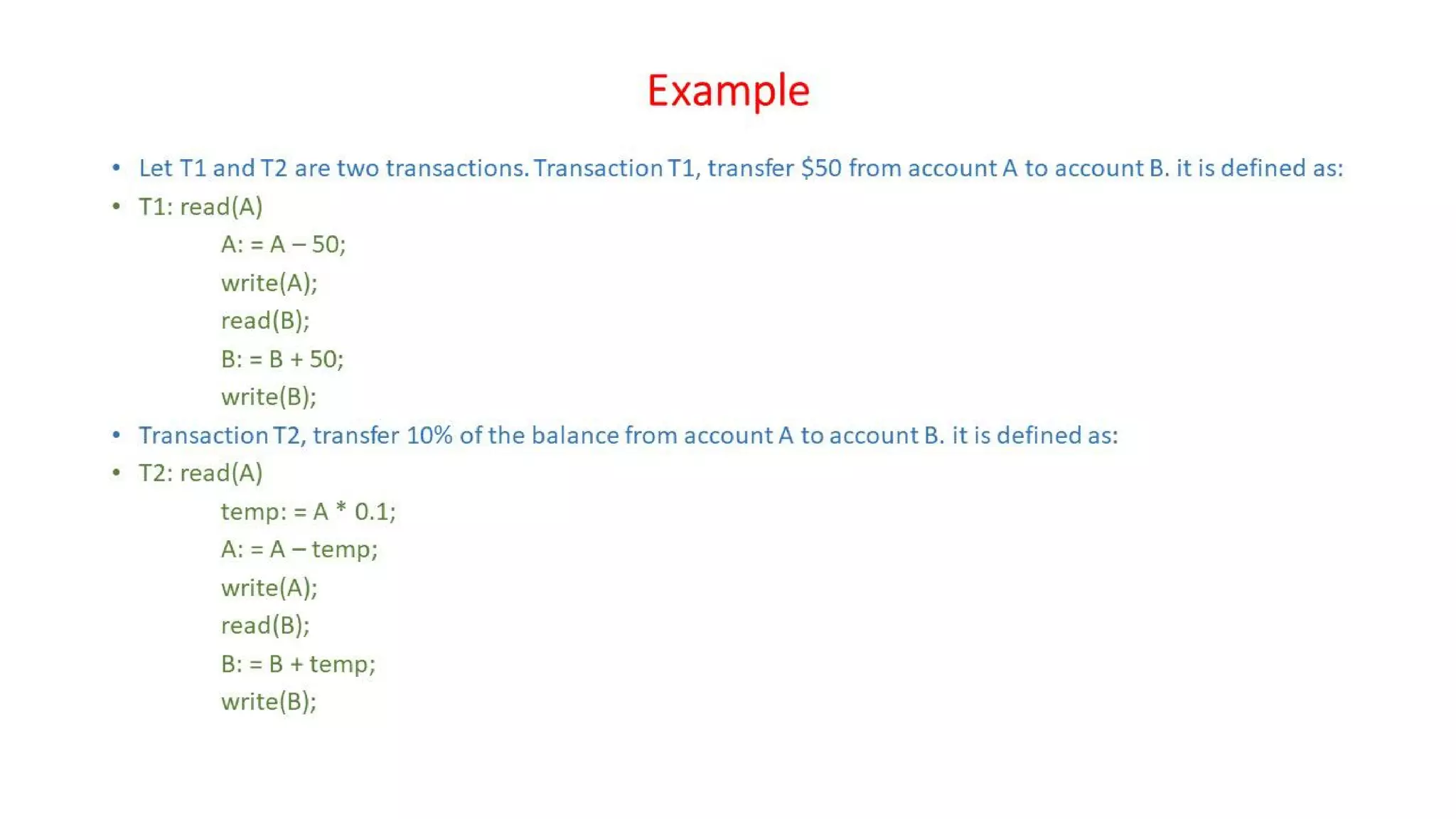 DBMS Unit - 7 - Transaction Processing | PDF | Databases | Computer ...