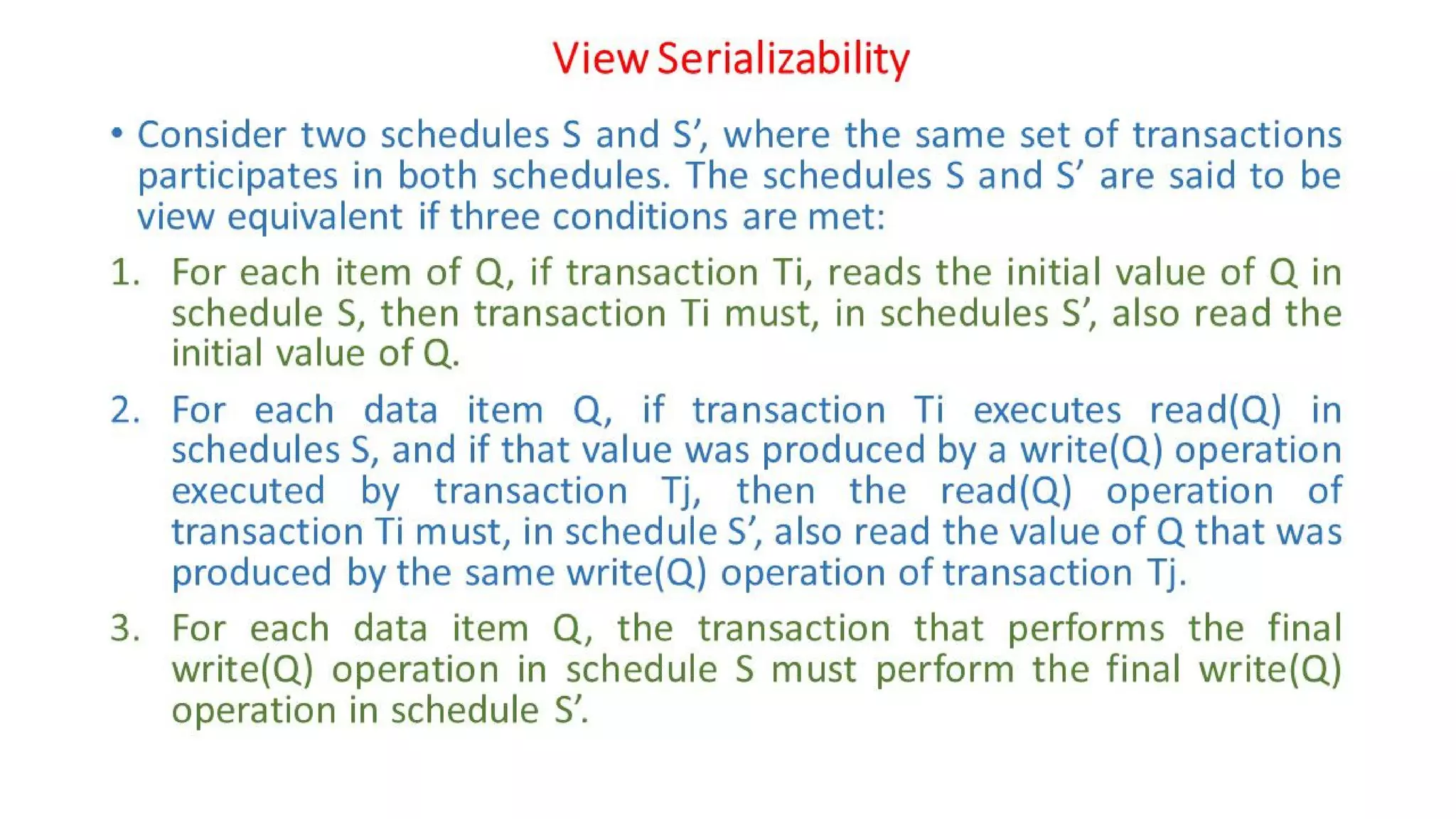 DBMS Unit - 7 - Transaction Processing | PDF | Databases | Computer ...