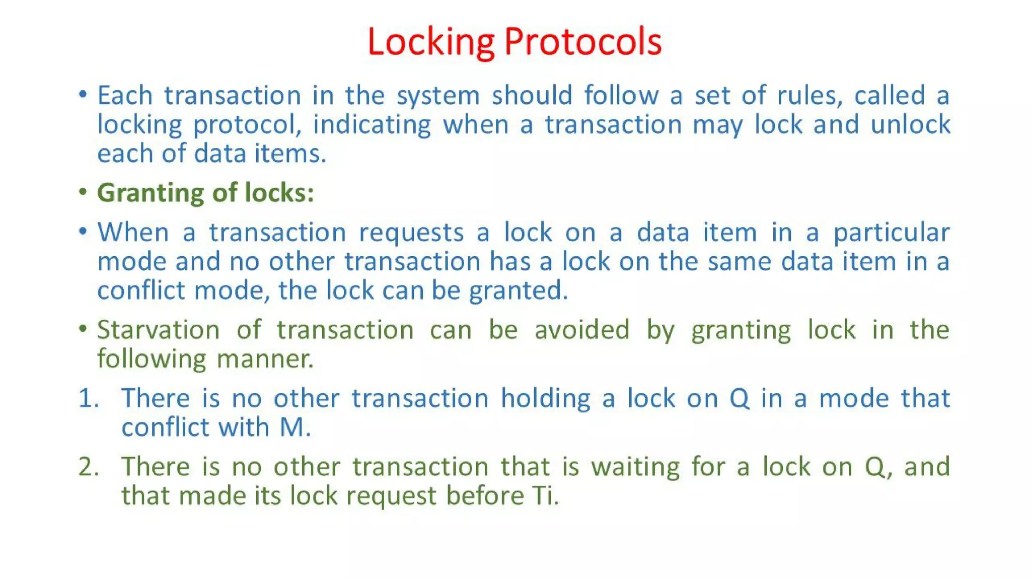 DBMS Unit - 7 - Transaction Processing | PDF | Databases | Computer ...