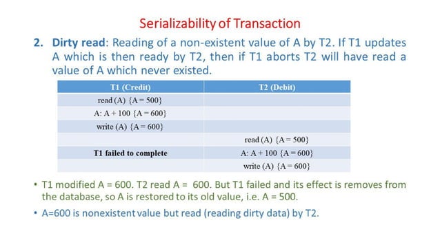 DBMS Unit - 7 - Transaction Processing | PDF | Databases | Computer ...