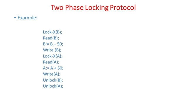 DBMS Unit - 7 - Transaction Processing | PDF | Databases | Computer ...