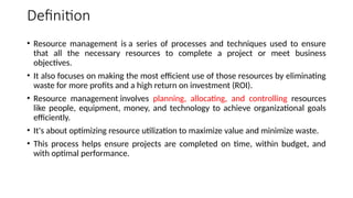 Unit-7.1 (Resource Management)leadership | PPTX