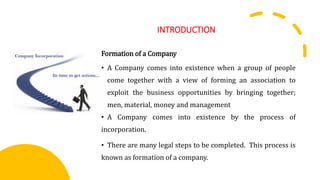 Unit 7- Company Incorporation- Inter - Commerce | PDF
