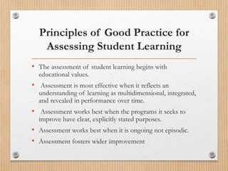 Unit 7 assessment in higher education | PPTX