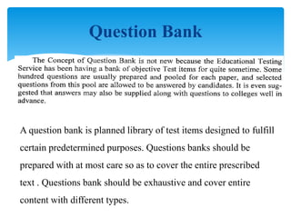 Unit 7 examination system in pakistan | PPTX