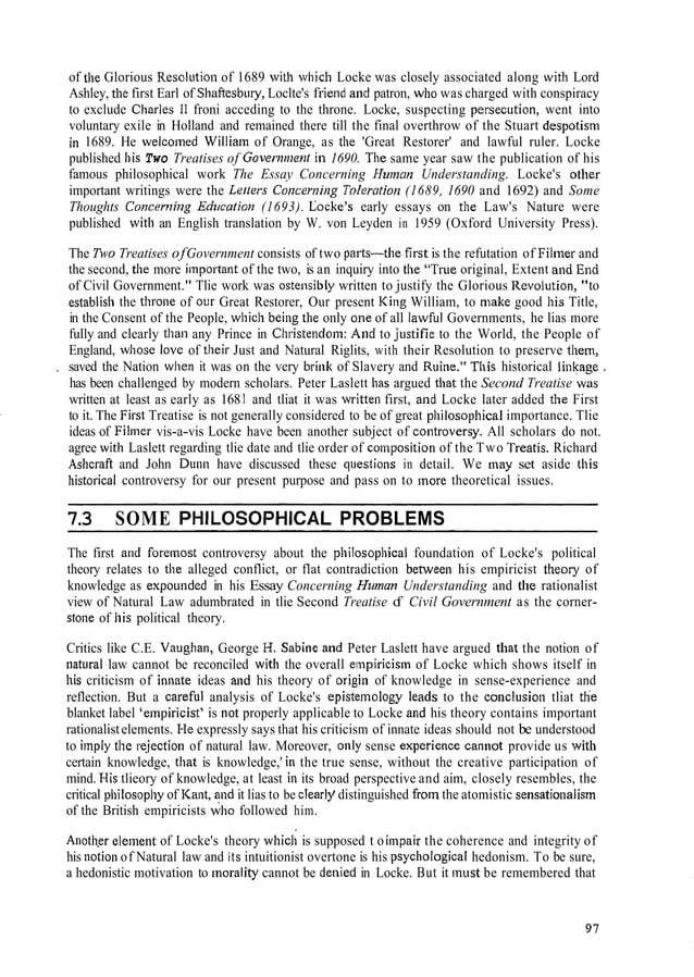 Unit 7 john locke | PDF