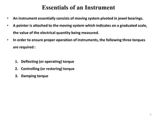 Unit-7 Lecture-1.pptx measuring instruments | PPTX