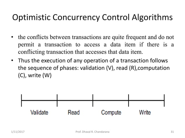 Distributed Dbms Unit 8 Distributed Transaction Management