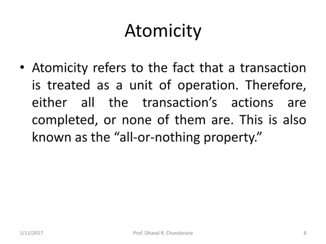 Distributed DBMS - Unit 8 - Distributed Transaction Management ... Distributed DBMS - Unit 8 - Distributed Transaction Management ...