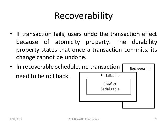 Distributed Dbms Unit 8 Distributed Transaction Management And Conc