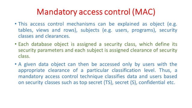 DBMS Unit - 8 - Database Security | PDF