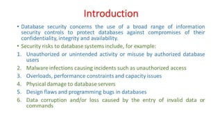 DBMS Unit - 8 - Database Security | PDF