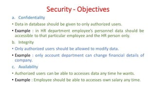 DBMS Unit - 8 - Database Security | PDF
