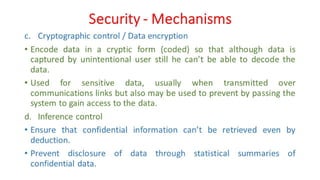 DBMS Unit - 8 - Database Security | PDF