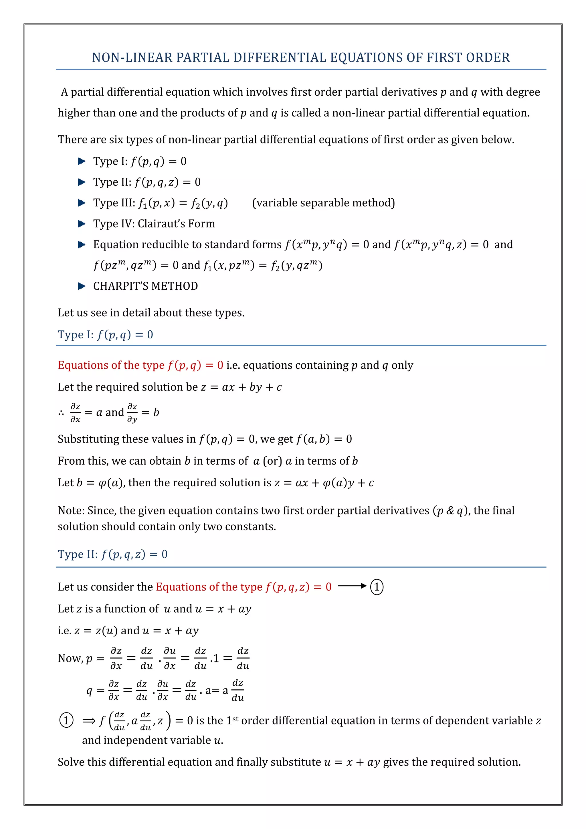 partial diffrentialequations | PDF