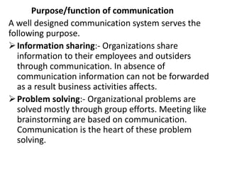 Unit 8 communication | PPTX