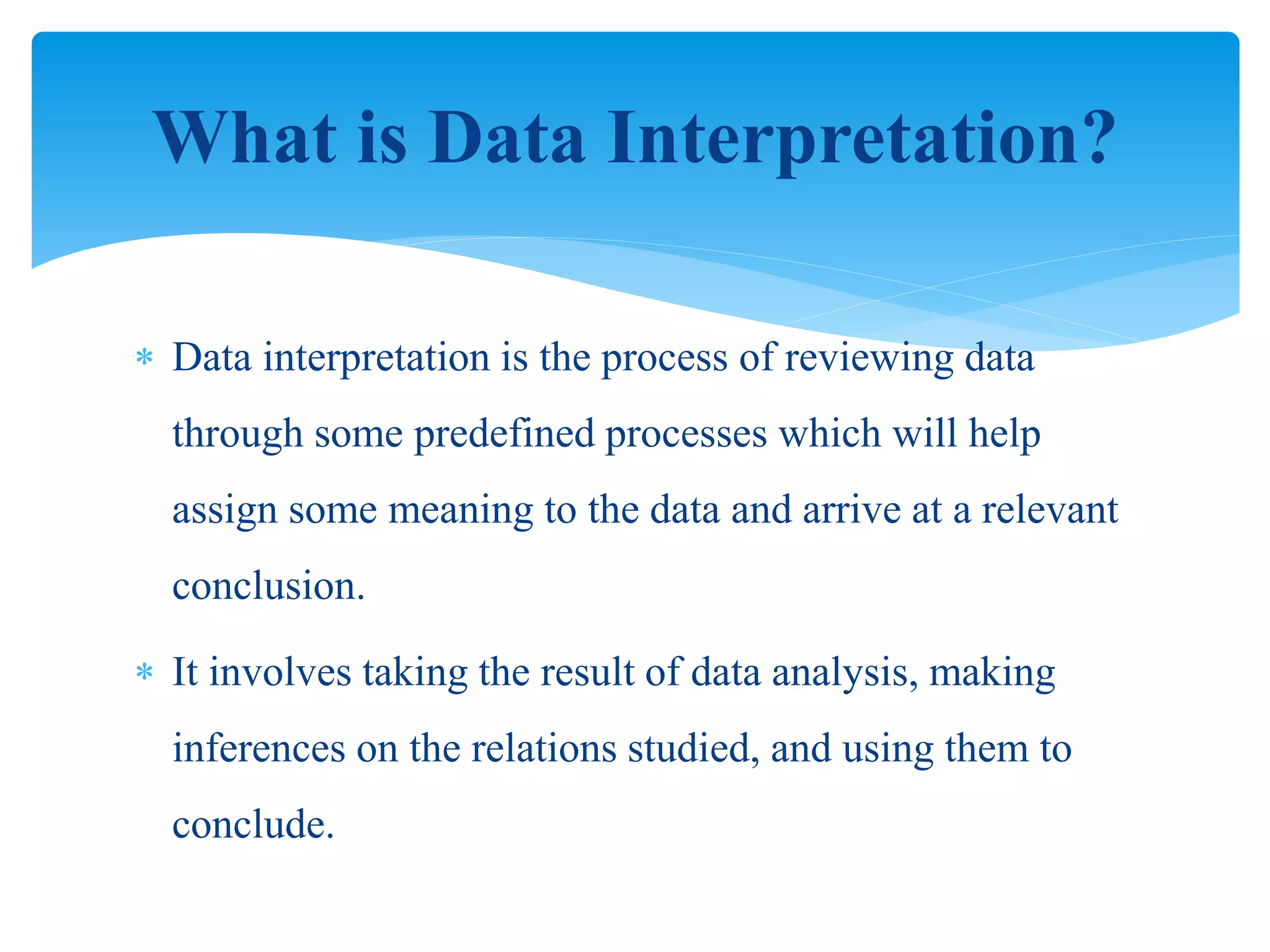 Unit 8 data analysis and interpretation | PPTX