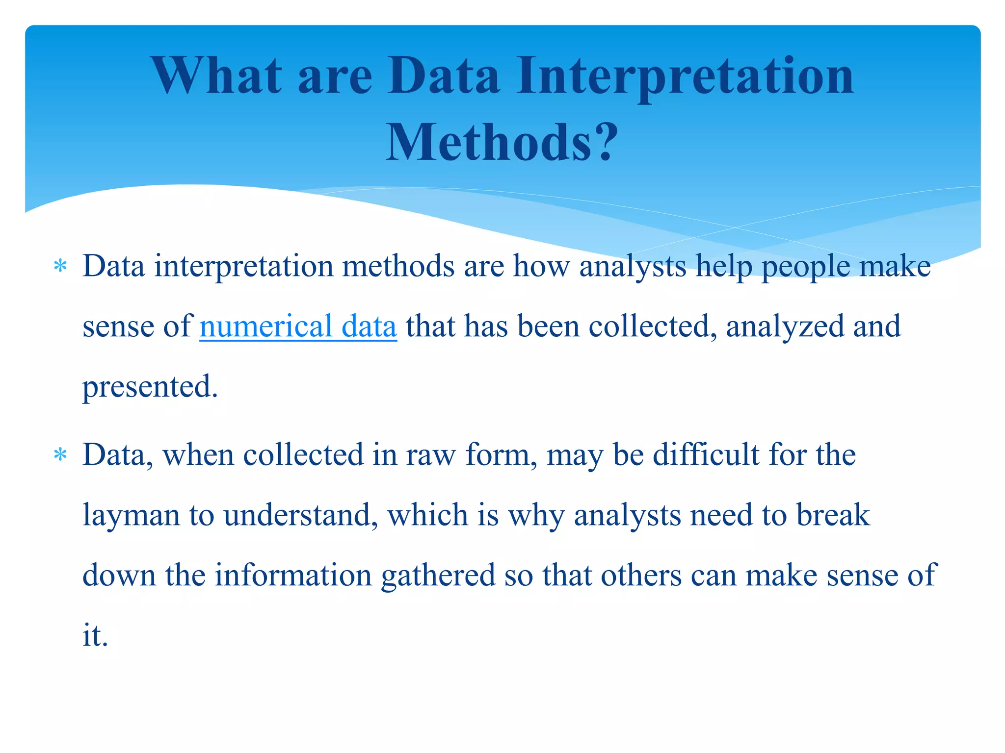Unit 8 data analysis and interpretation | PPTX
