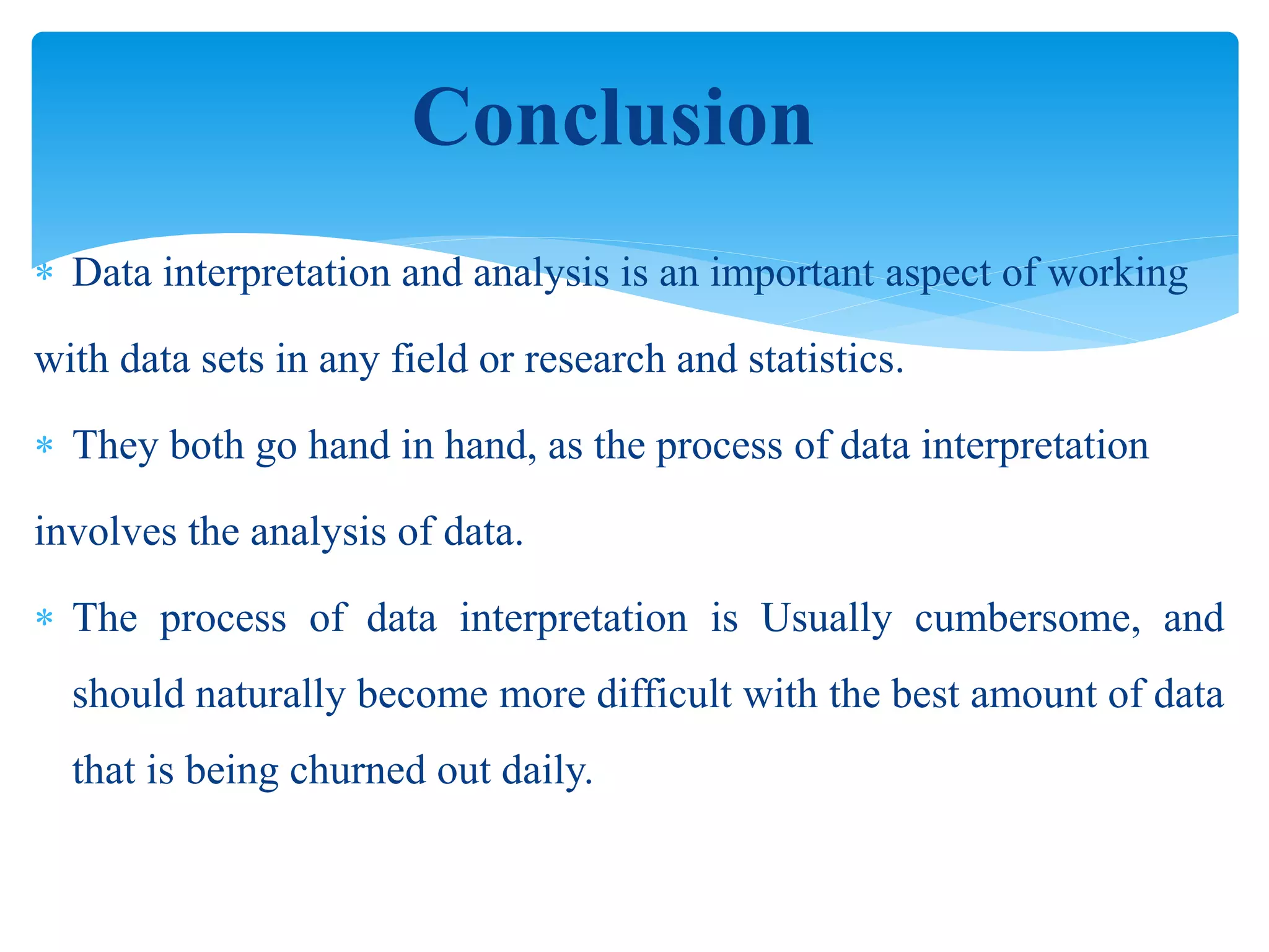 Unit 8 data analysis and interpretation | PPTX