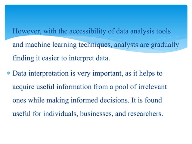 Unit 8 data analysis and interpretation | PPTX