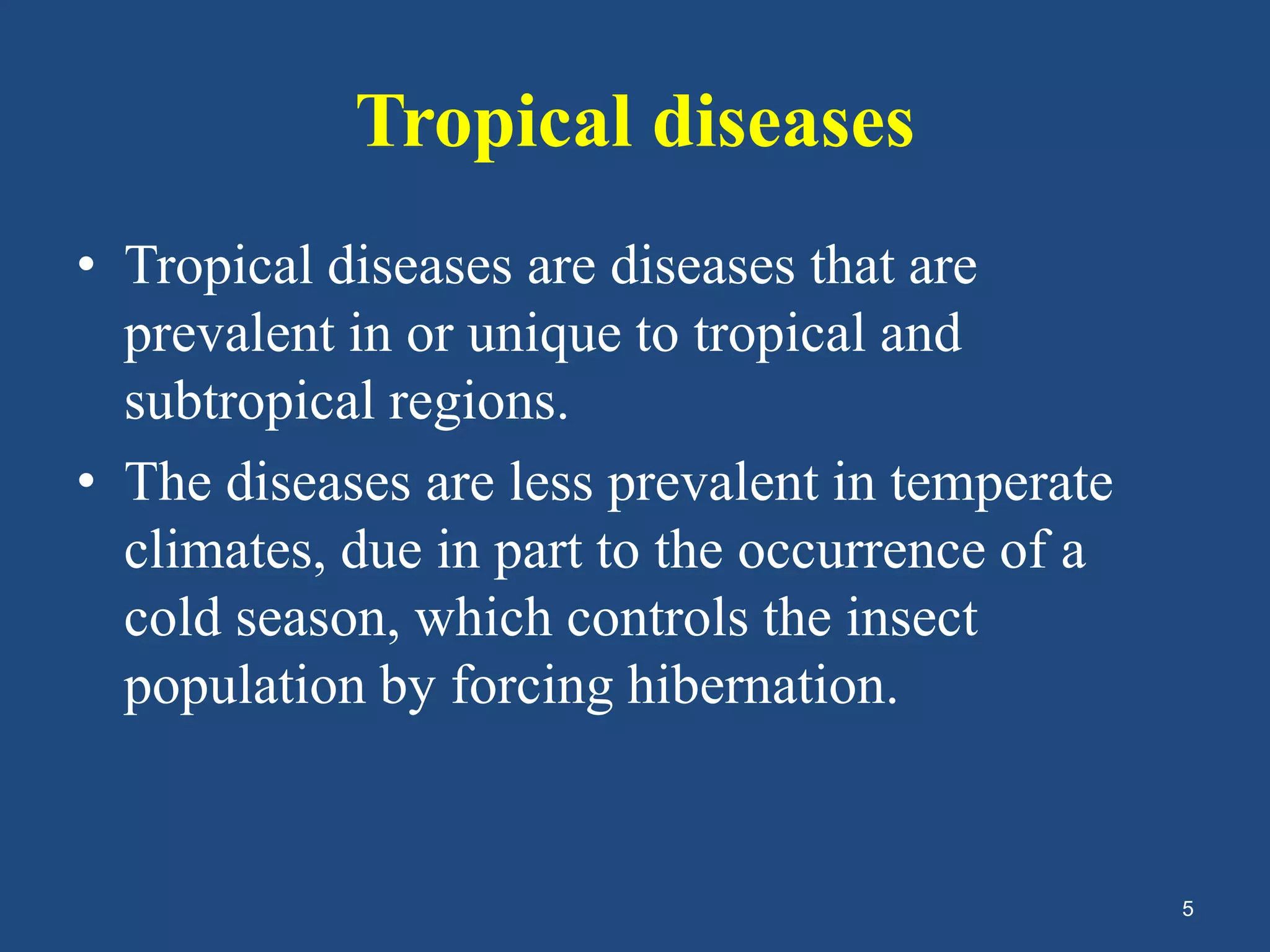 Introduction of Communicable and Tropical Diseases | PPT