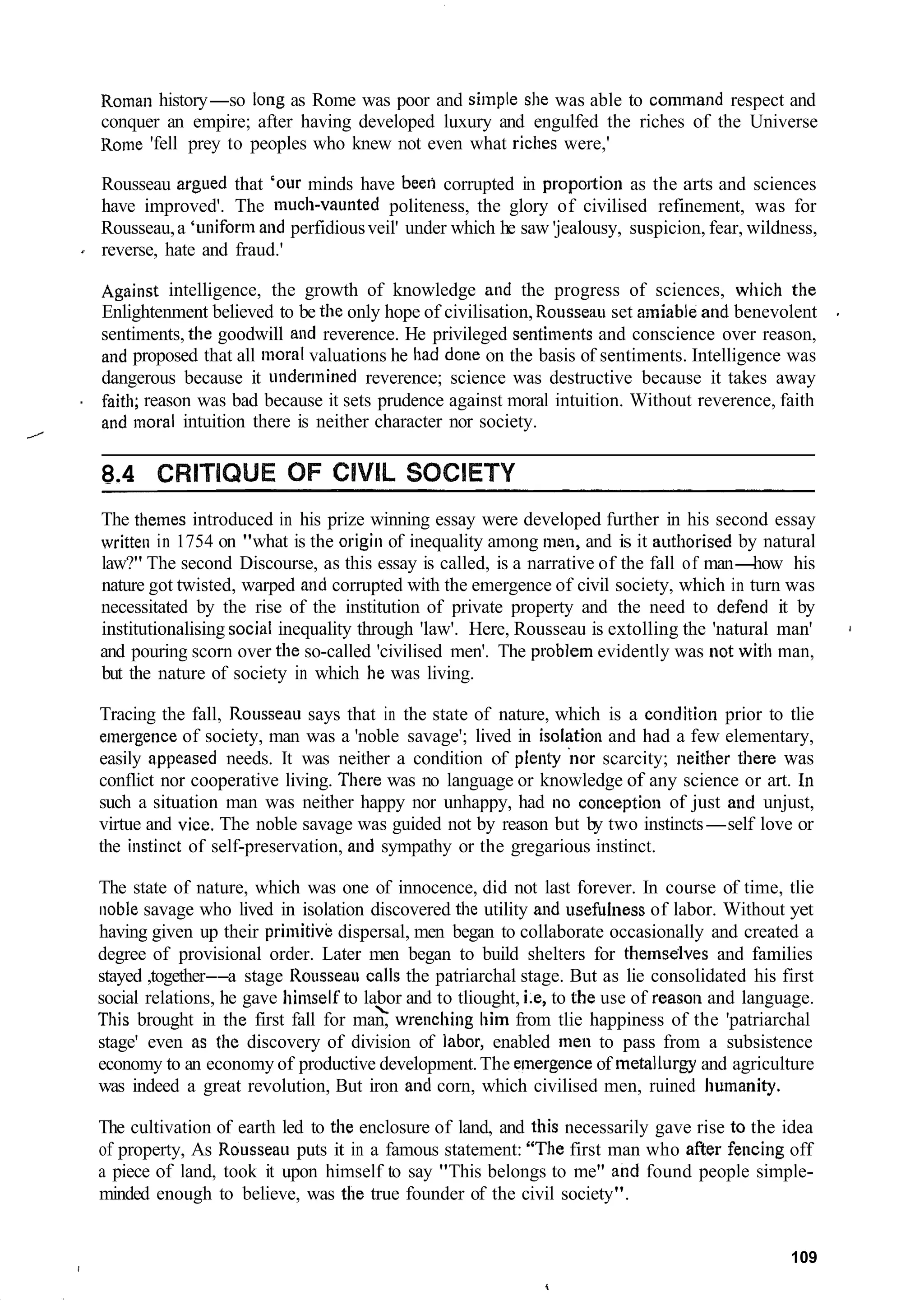 Unit 8 jean jacques rousseau | PDF