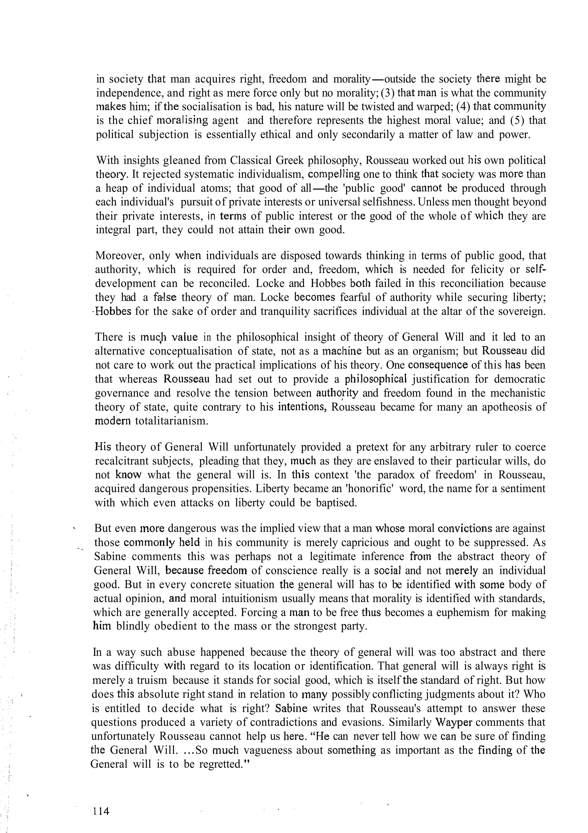 Unit 8 jean jacques rousseau | PDF