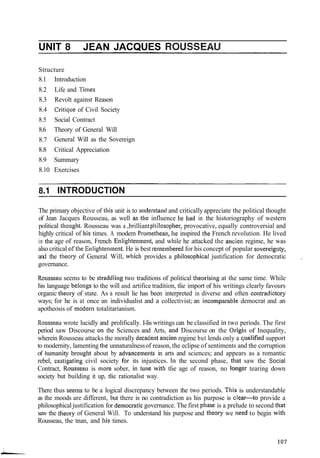 Unit 8 jean jacques rousseau | PDF