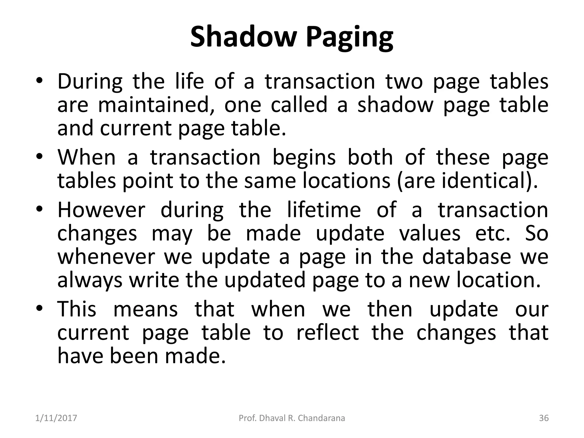 Distributed Dbms Unit 9 Distributed Deadlock And Recovery Ppt