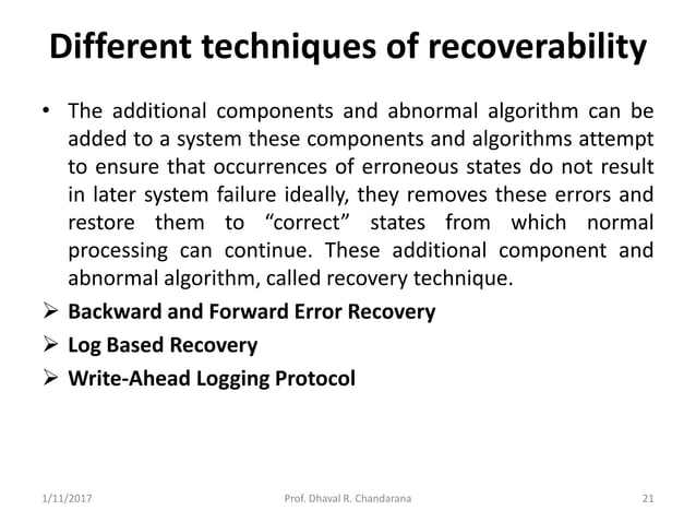Distributed DBMS - Unit 9 - Distributed Deadlock & Recovery | PPT Distributed DBMS - Unit 9 - Distributed Deadlock & Recovery | PPT