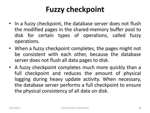 Distributed Dbms Unit 9 Distributed Deadlock And Recovery Ppt