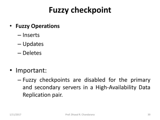 Distributed Dbms Unit 9 Distributed Deadlock And Recovery Ppt