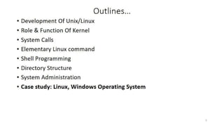 OS Unit 9 - Unix/Linux Operating System | PPT