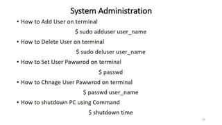 OS Unit 9 - Unix/Linux Operating System | PPT