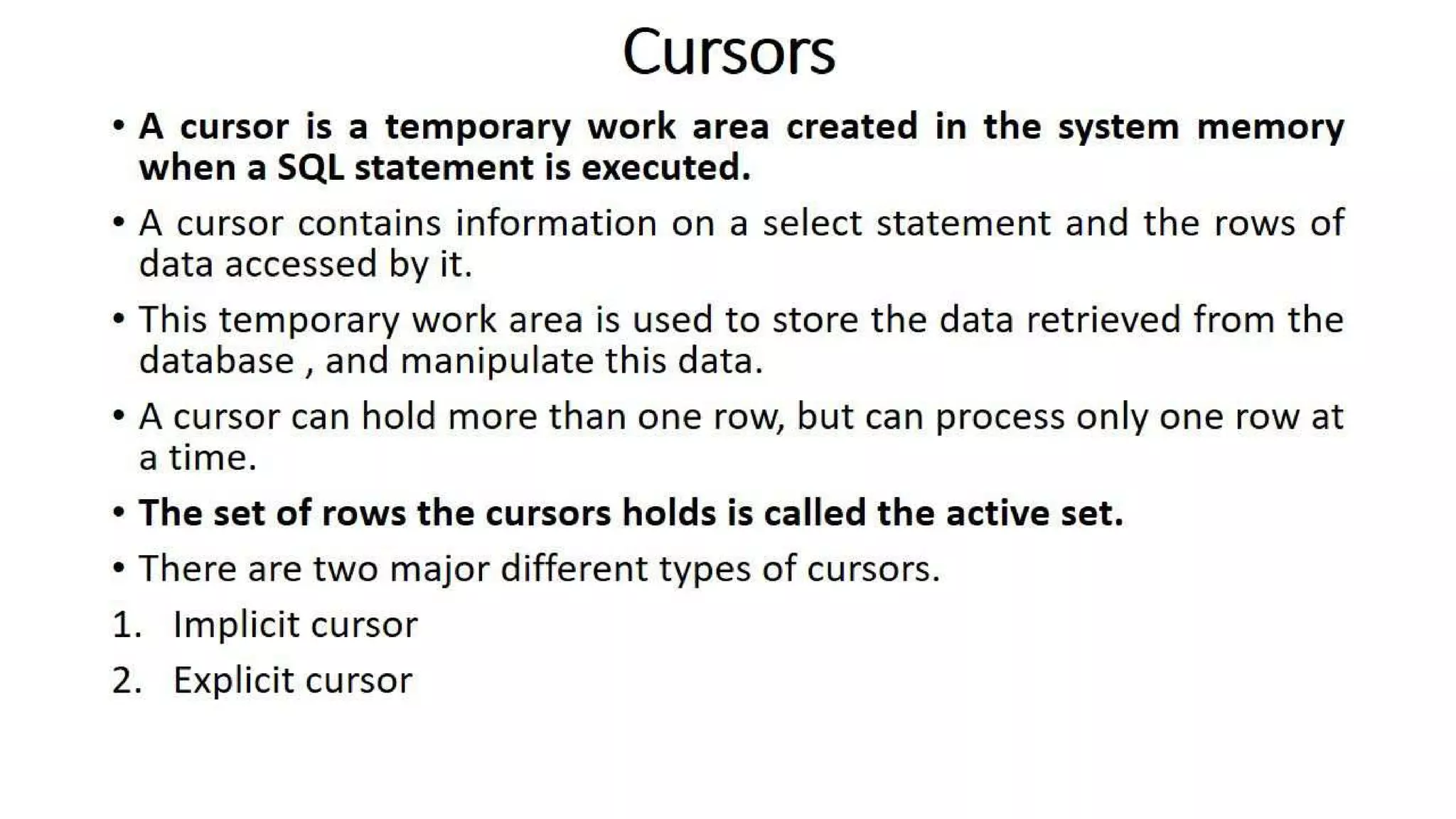 DBMS Unit 9 - PL/SQL Concept | PDF
