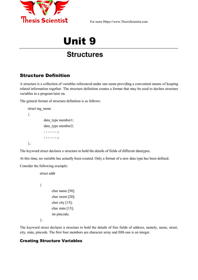 C structure and union | PDF