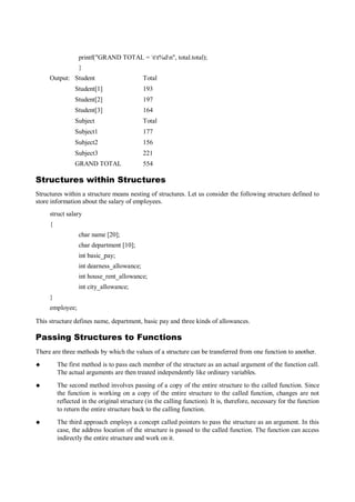 C structure and union | PDF