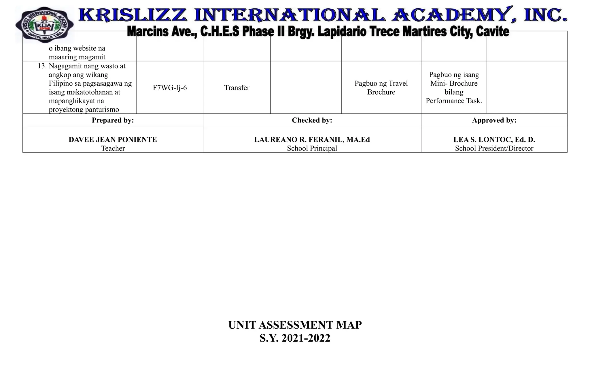 UNIT-ASSESSMENT-MAP-FILIPINO-7-QUARTER-1.docx