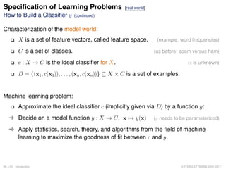 Machine Learning and Data Mining - Organization, Literature | PDF