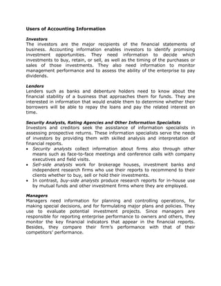 Financial Accounting Introduction | DOC