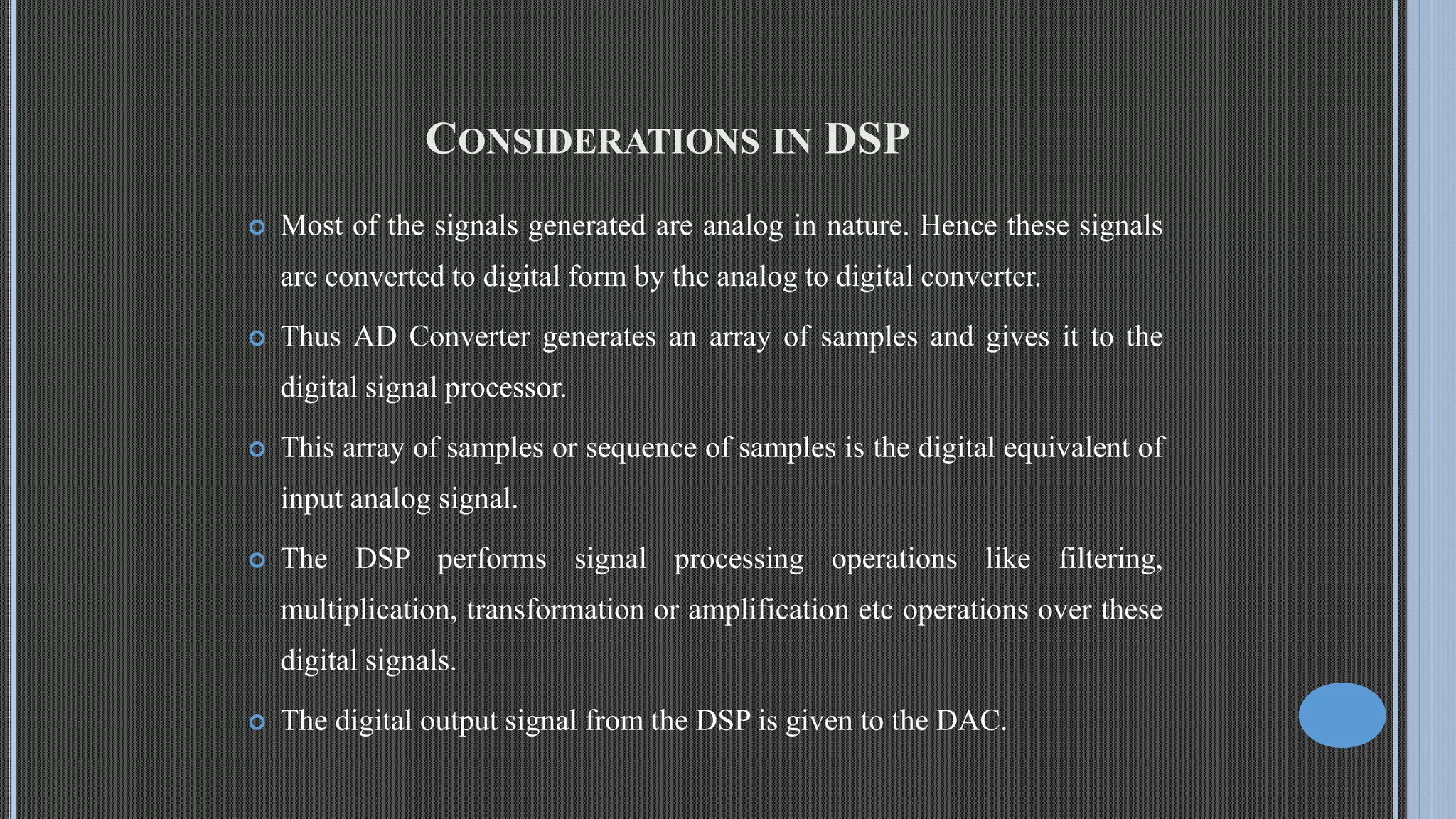 Introduction to digital signal processing | PPTX
