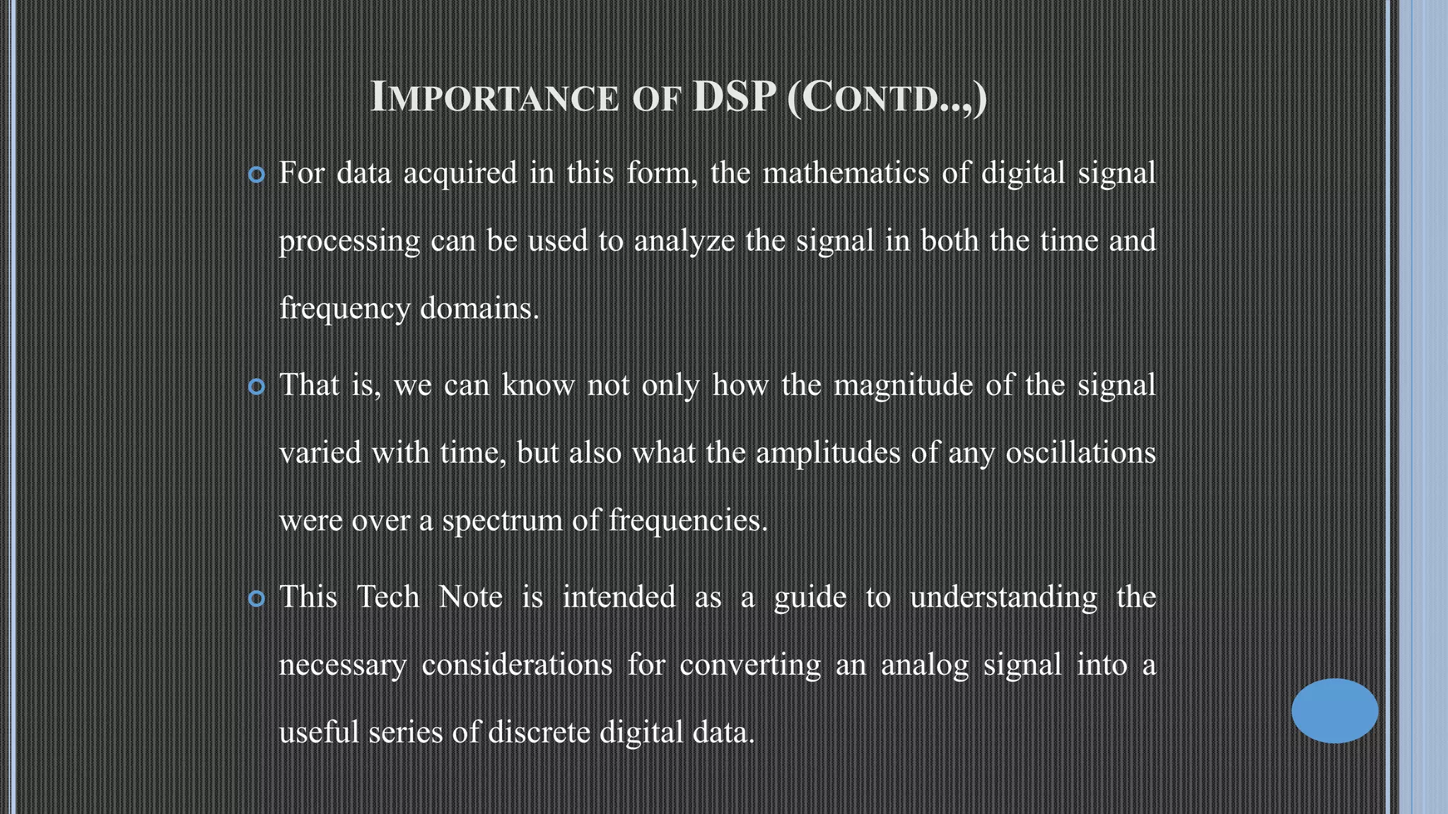 Introduction to digital signal processing | PPTX