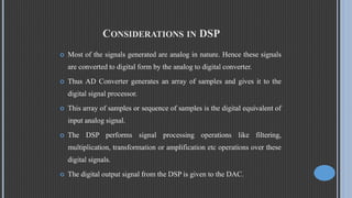 Introduction to digital signal processing | PPTX