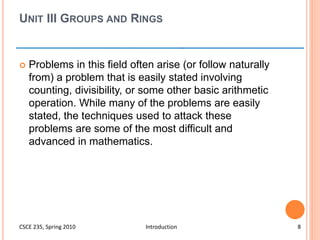 Applications of Discrete Structures | PPTX