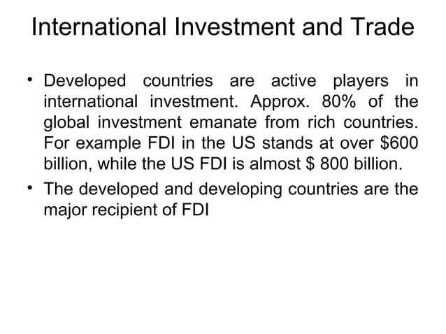 ppt on International Trade or Business | PPT