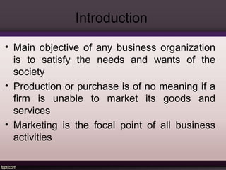 Basics of Marketing Unit-I-BBA-I-SEM-Osmania University | PPT